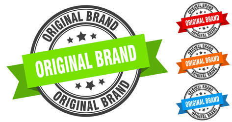 Original brand Royalty Free Vector Image - VectorStock