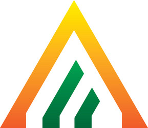 Triangle business finance logo Royalty Free Vector Image