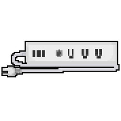 Socket smar plug game pixel art Royalty Free Vector Image