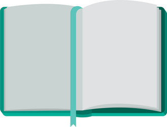 Diary open with ribbon Royalty Free Vector Image