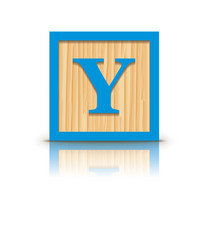 Wooden alphabet blocks Royalty Free Vector Image