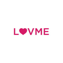 Love symbolic creative abstract modern logo Vector Image