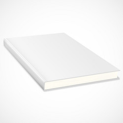 Blank book cover template Royalty Free Vector Image