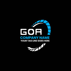 Goa letter logo creative design with graphic Vector Image