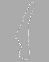 Map of lake starnberg Royalty Free Vector Image