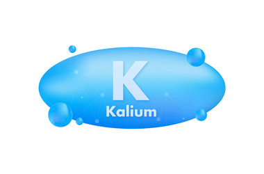 Cartoon potassium kalium micronutrient characters Vector Image