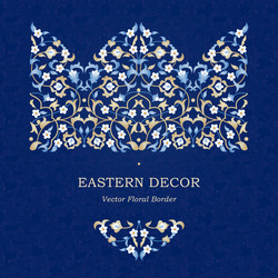 Vintage pattern in eastern style Royalty Free Vector Image