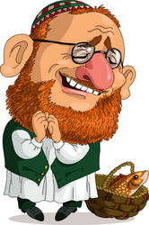 Funny jew Royalty Free Vector Image - VectorStock