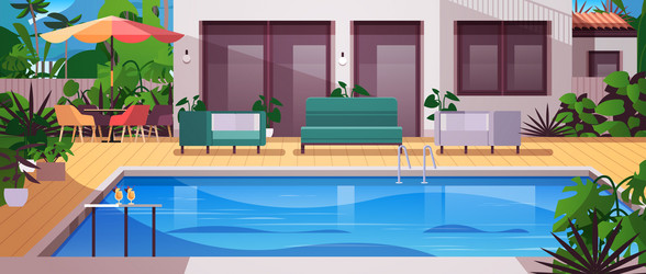 Villa Cartoon Luxury Vector Images (over 500)