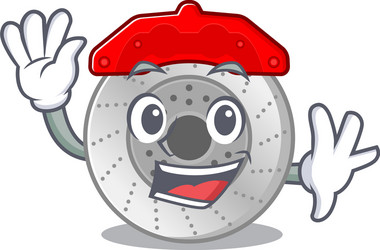 A cute picture car brake cartoon Royalty Free Vector Image