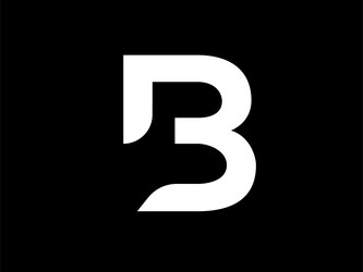 Digital b logo capital b logo brand creative b Vector Image