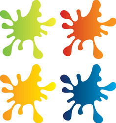 Colour Splodge Vector Images (over 110)