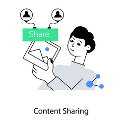 Content Sharing Vector Images (over 8,700)
