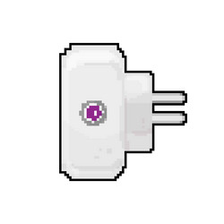 Socket smar plug game pixel art Royalty Free Vector Image