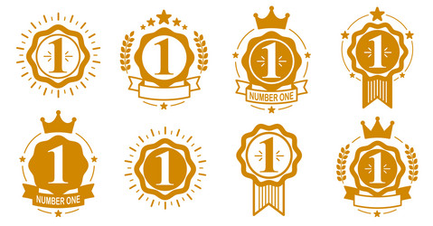 First place number one business success Royalty Free Vector