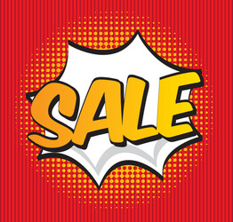 Sale pop art megaphone background Royalty Free Vector Image