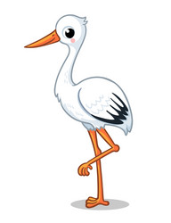 Stork background Royalty Free Vector Image - VectorStock
