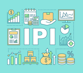 Ipi word concepts banner industrial production Vector Image