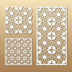 Laser cut panel Royalty Free Vector Image - VectorStock
