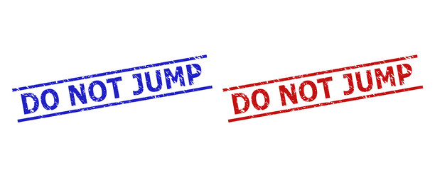 Do not jump seal with corroded style and double Vector Image