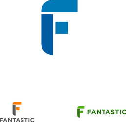 F letter design concept for business or company Vector Image