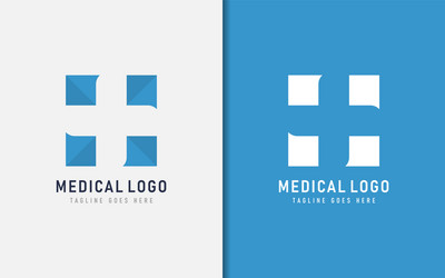 Expert doctor medical center logo design Vector Image