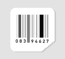 Square pricetag barcode concept Royalty Free Vector Image