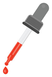 Medical dropper on a white background Royalty Free Vector