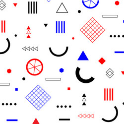 Geometric flat pattern Royalty Free Vector Image