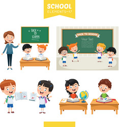 Education elements Royalty Free Vector Image - VectorStock