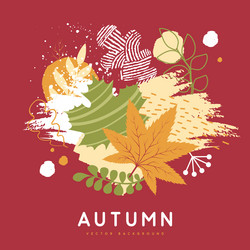 Magic autumn background Royalty Free Vector Image