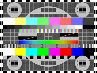 Television test pattern Royalty Free Vector Image