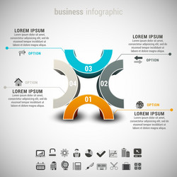 Animal infographic lion Royalty Free Vector Image