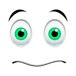 Stunned emoticon Royalty Free Vector Image - VectorStock