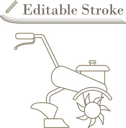 Garden scarecrow icon outline style Royalty Free Vector