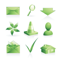 Green symbols Royalty Free Vector Image - VectorStock