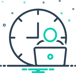 Man hour Royalty Free Vector Image - VectorStock