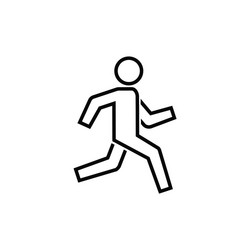 Running man icon simple symbol of run isolated Vector Image