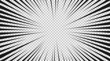 Black comic book transparent background Royalty Free Vector