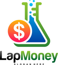 Money lap logo design concept lap logo Royalty Free Vector