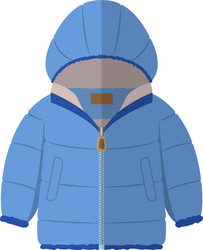 Jacket or coat cartoon isolated Royalty Free Vector Image