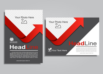 Flyers report brochure cover book design template Vector Image