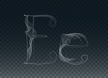 Smoke font letter b Royalty Free Vector Image - VectorStock