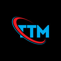 Ttm logo letter design Royalty Free Vector Image