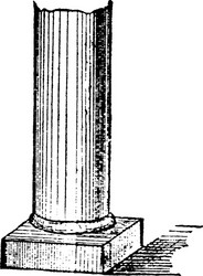 Pillar monument vintage engraving Royalty Free Vector Image