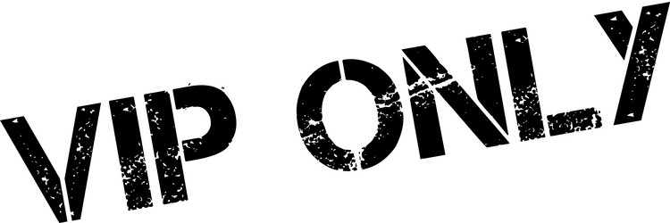 Vip only rubber stamp Royalty Free Vector Image