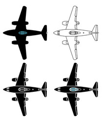 Me 110 in top view Royalty Free Vector Image - VectorStock