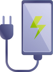 Phone charger icon cartoon style Royalty Free Vector Image