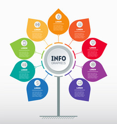 9 Points Infographic Vector Images (over 150)