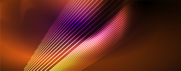 Color light with lines outer space background Vector Image